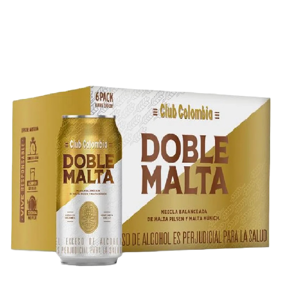 CLUB COLOMBIA DOB MALTA 330ML LATA packX24 – Grupo Sotillo Barranquilla